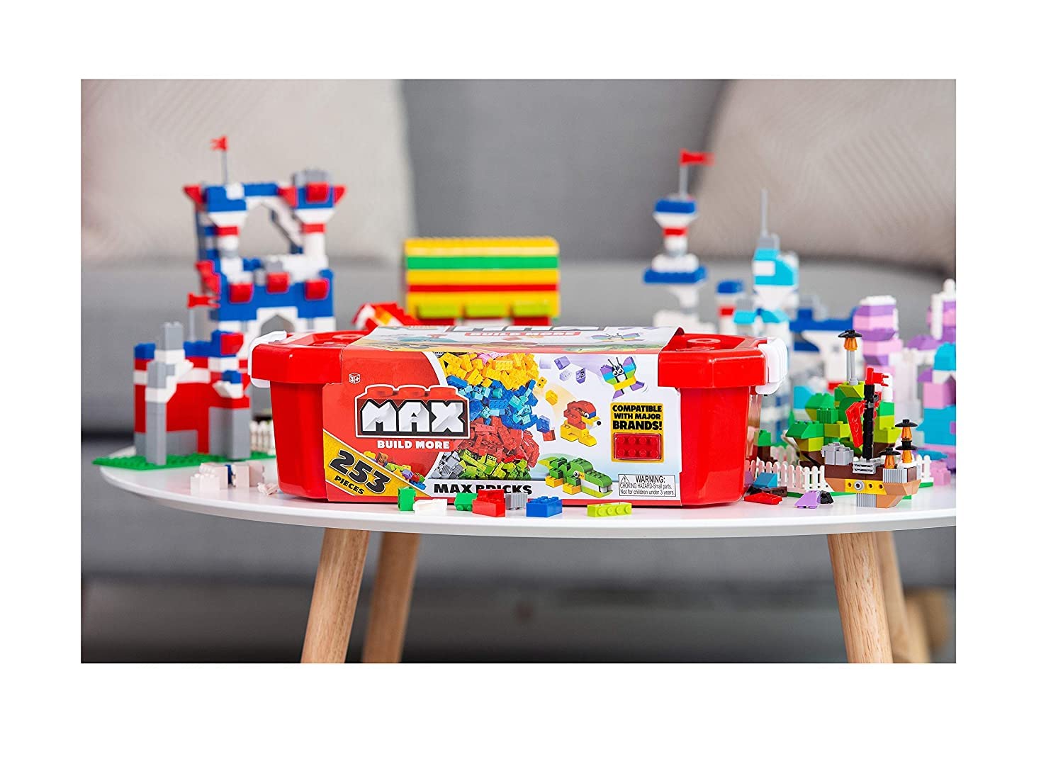 Max Build More Construction Value Brick Pack 253 Pieces