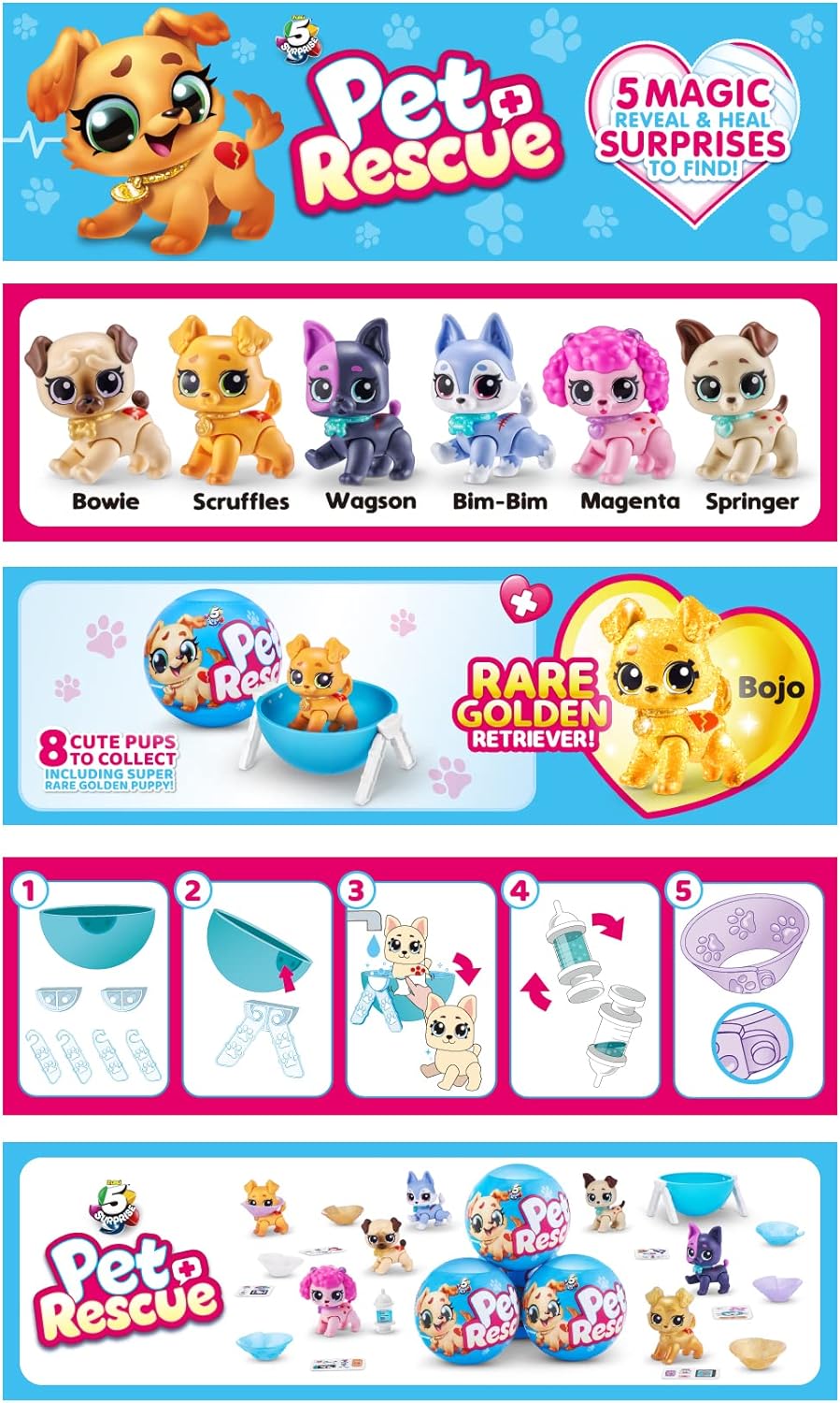 Zuru 5 Surprise Pet Rescue 77265GQ2